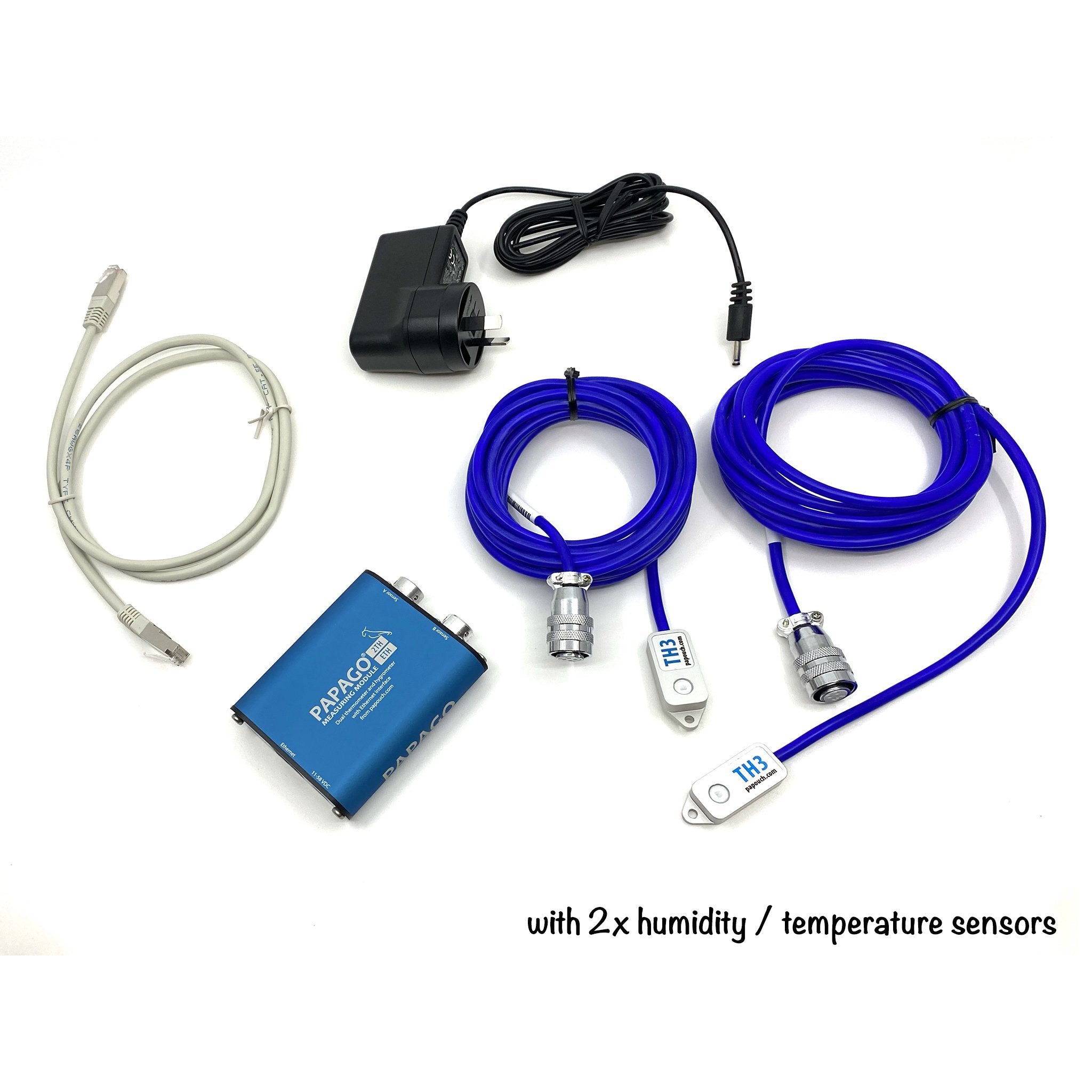 Power-over-Ethernet PoE range of network thermometers – 8Wired Australia